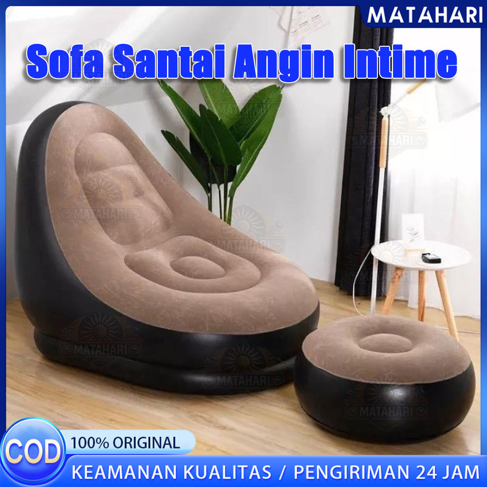 Jual Sofa Santai Angin FREE POMPA Kursi Santai Dengan Sandaran Kaki ...