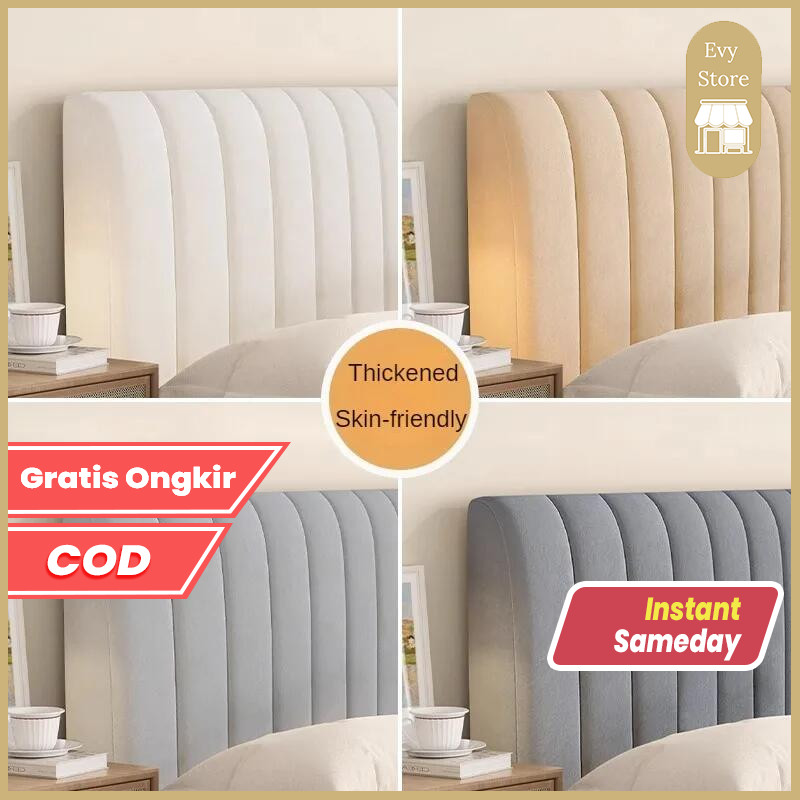Jual Evy Store Cover Headboard Kepala Divan Kasur Elastis Motif Polos ...