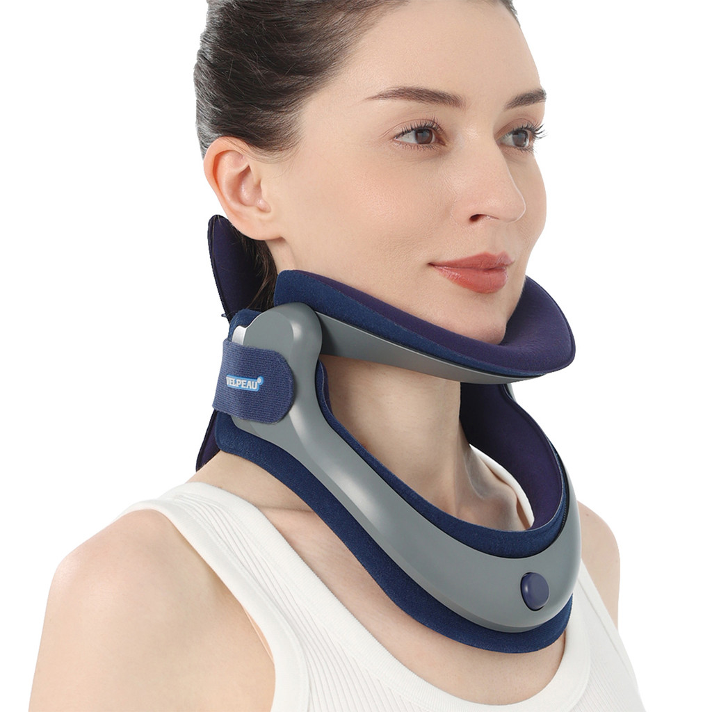 Jual Neck Traction Device Adjustable for Cervical Vertebra Pain and ...