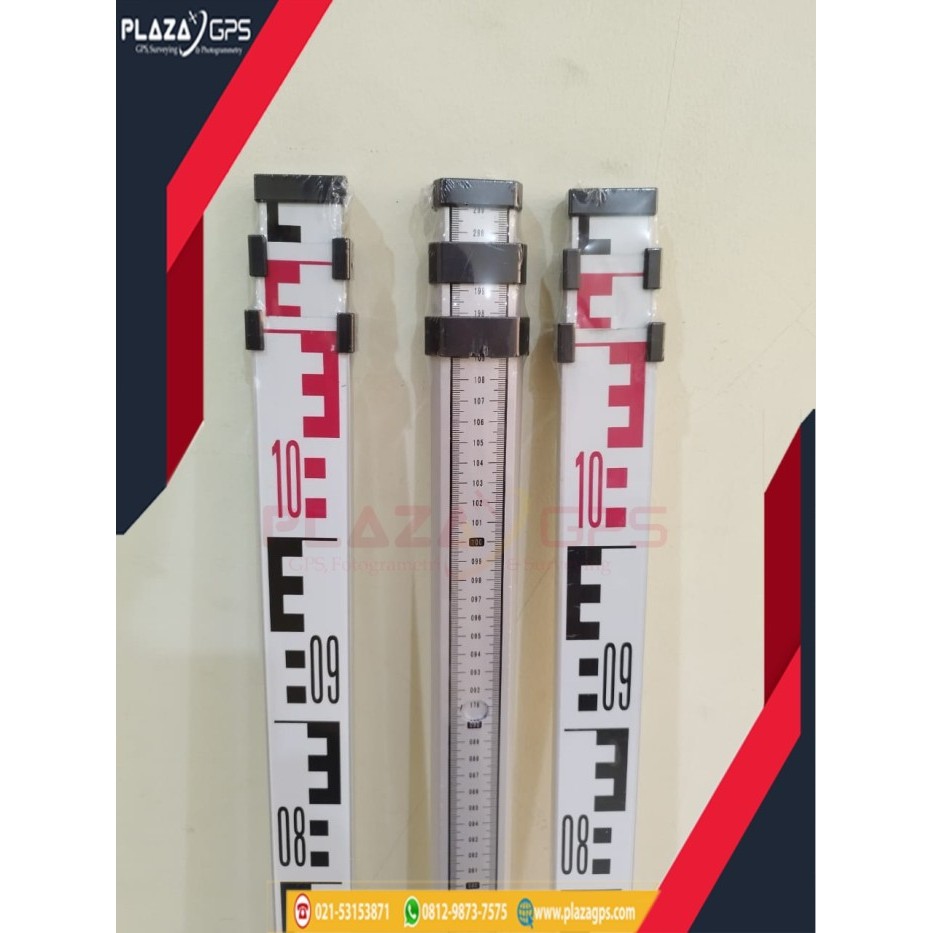 Jual Rambu Ukur 3 Meter / Bak Ukur / Aluminium Staff Berkualitas ...