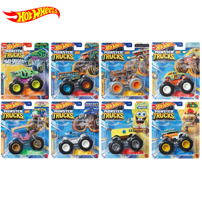 Jual Mattel Hot Wheels Monster Trucks Car Diecast 1/64 Toys for Boys ...