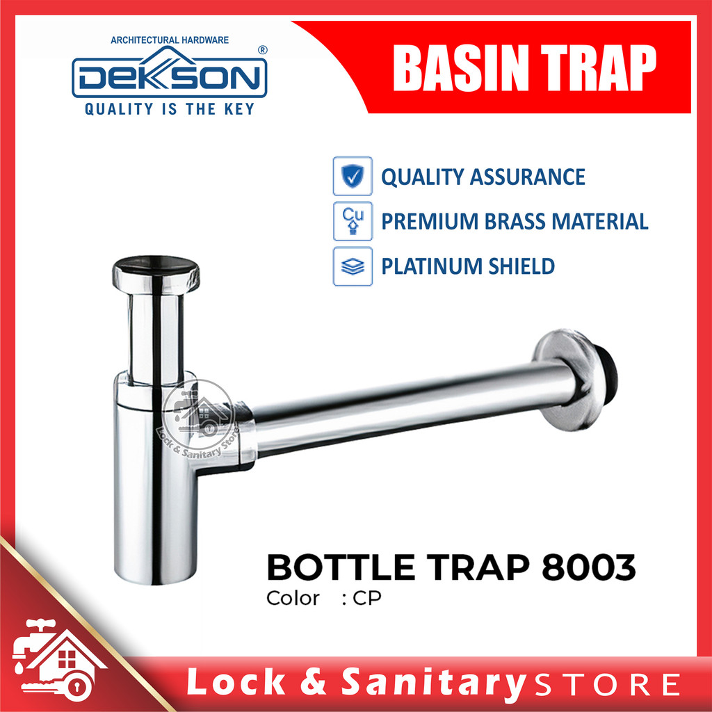 Jual BOTTLE TRAP DEKKSON BT 8003 CP Sifon Leher Angsa Pembuangan Air ...