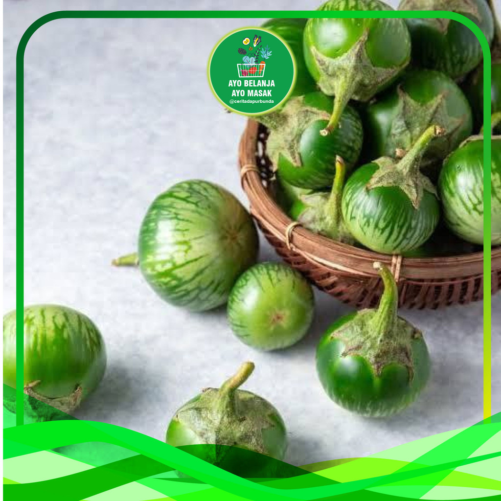 Jual Terong Hijau Lalap / Terong Bulat per 500 gram | Shopee Indonesia