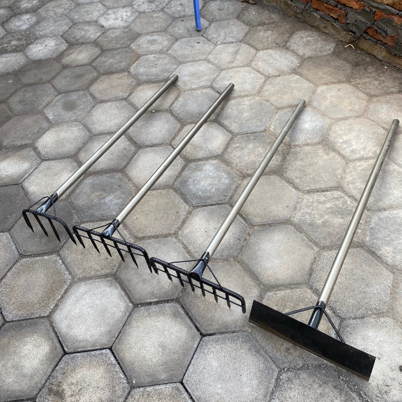 Jual Garukan Sampah dan Tanah gigi 4 6 8 Garuk Tepar Bahan Full Gagang ...