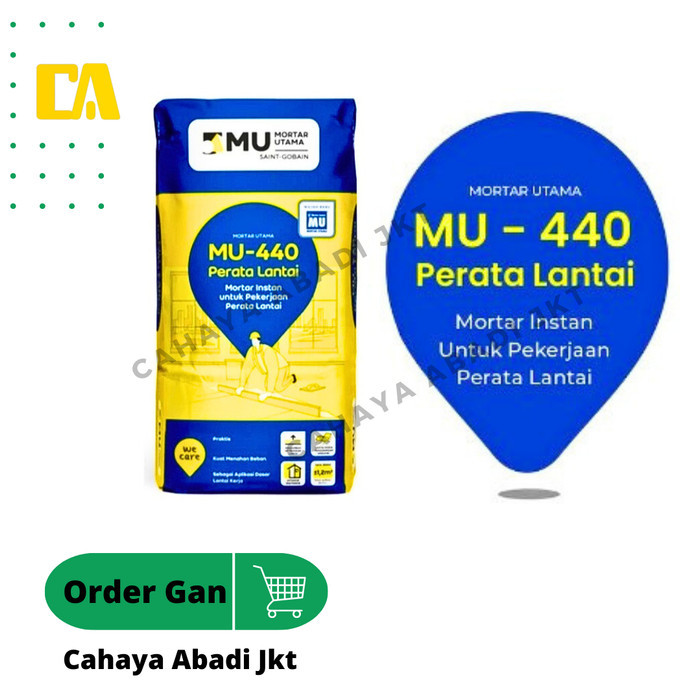 Jual MU 440 Semen Perata Lantai 40kg | Shopee Indonesia