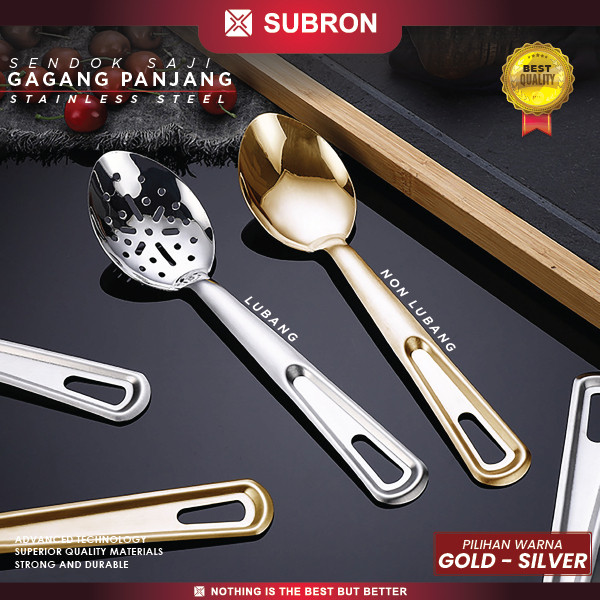 Jual Sendok Saji Lauk Sayur Centong prasmanan Lubang Non Lubang 28 /32 ...