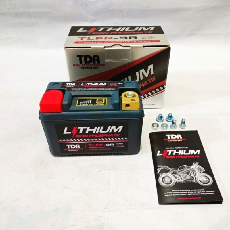 Jual Aki TDR Lithium TLFP 9R 12 Volt XMAX / Ninja 250 / CBR 250 / Forza 250 / R25 / MT25 ...