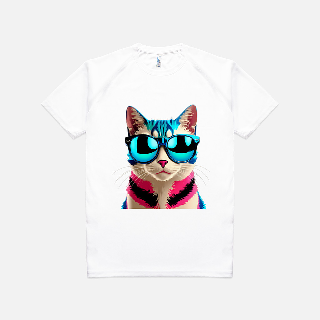 Jual Classic Dri-fit 3D Cool Cat Design With Sunglasses | Shopee Indonesia