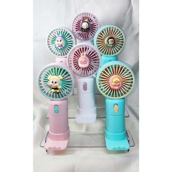 Jual MINI FAN LABUBU 218B/CRYBABY 218A/ SANRIO 260 | Kipas Mini Genggam ...