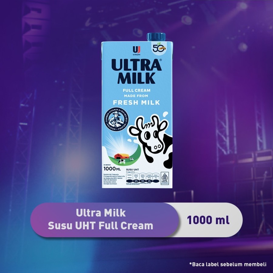 Jual Susu Ultra Milk UHT Full Cream 1000mL (1 liter) | Shopee Indonesia
