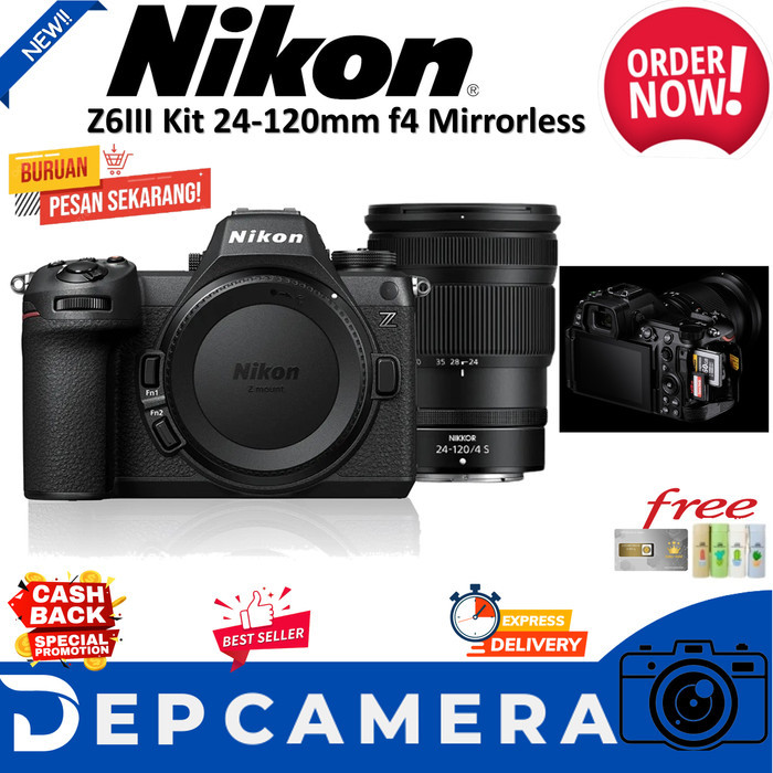 Jual Nikon Z6 III Kit 24-120mm f4 Mirrorless Camera Garansi Resmi ...