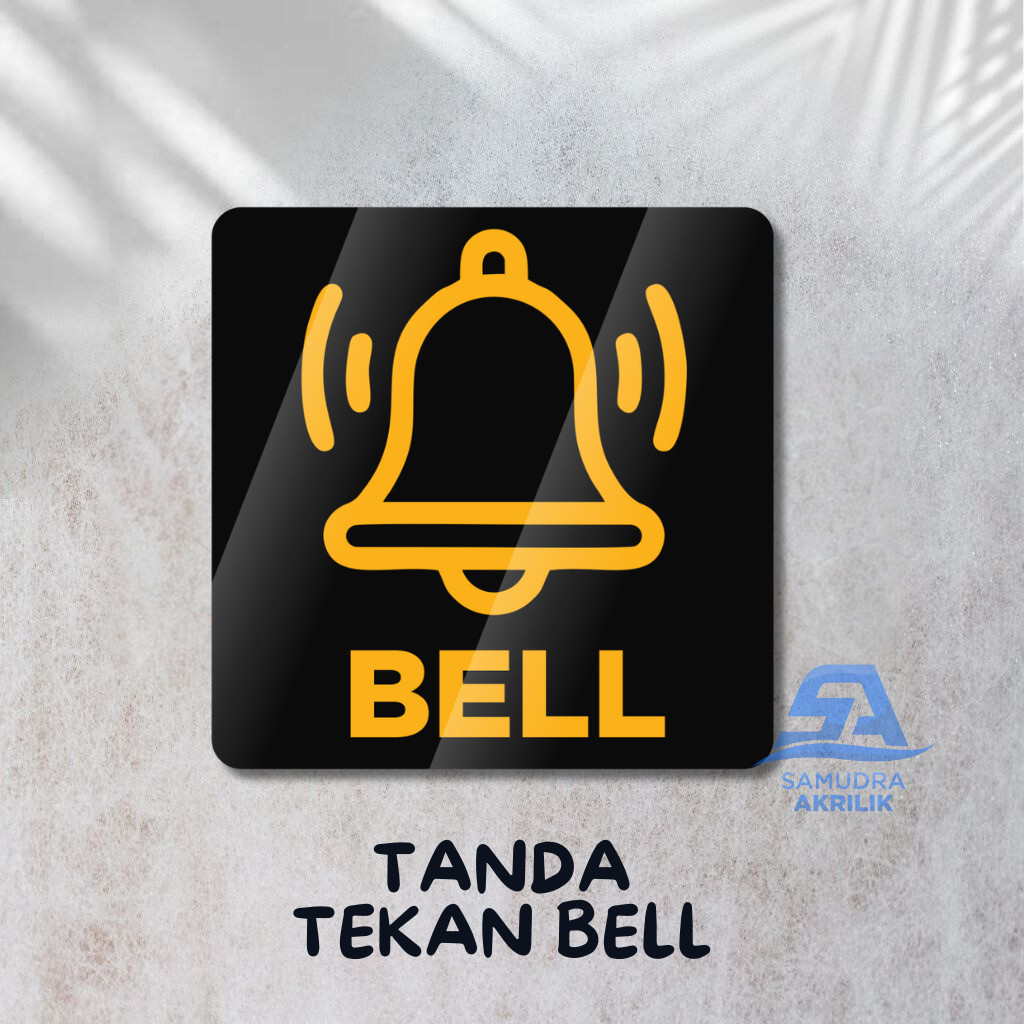 Jual Papan Akrilik Tulisan Bell | Papan Tanda Petunjuk Sign Bell Rumah ...