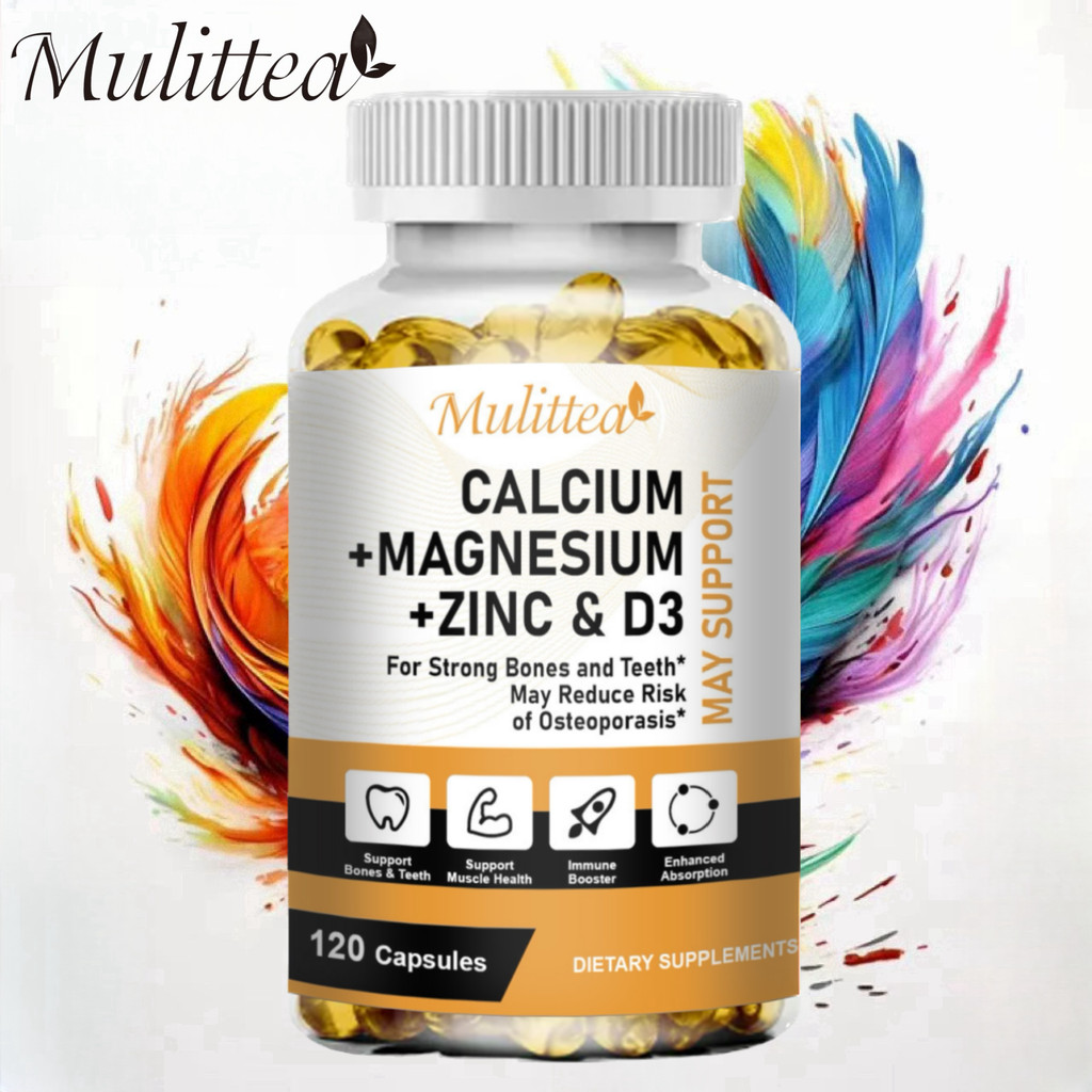 Jual Mulittea Calcium Magnesium Zinc Capsules with Vitamind3 for Strong ...