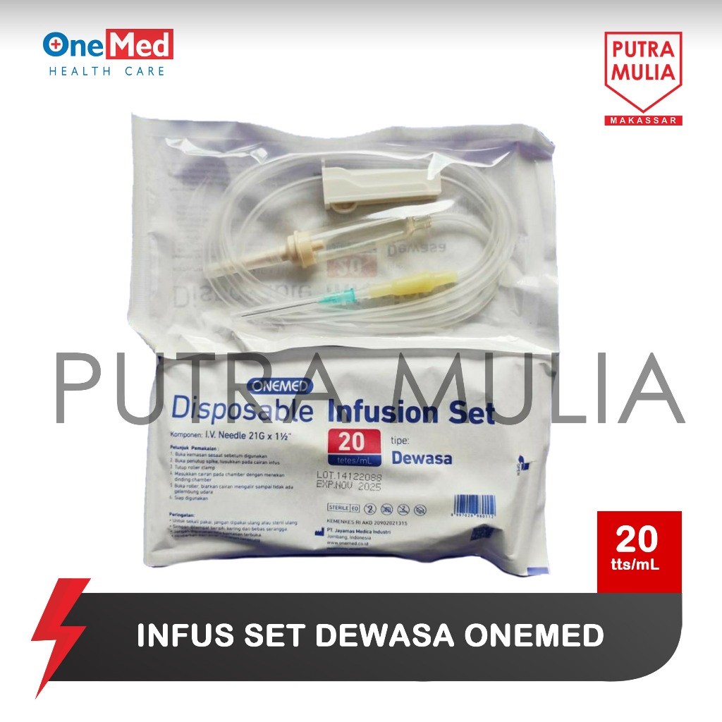 Jual Infus Set Dewasa OneMed Infusion Set | Shopee Indonesia