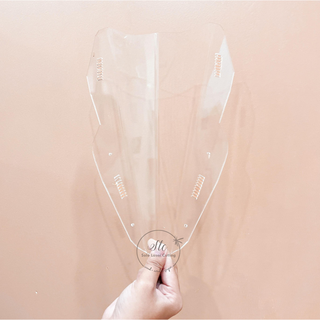 Jual Windshield Visor Acrylic Custom Universal Model No.6 Beat Vario ...