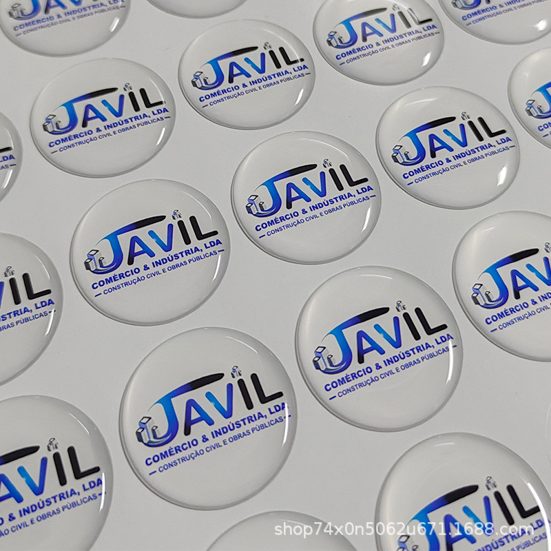 Jual Customized high quality label printing transparent gel logo ...