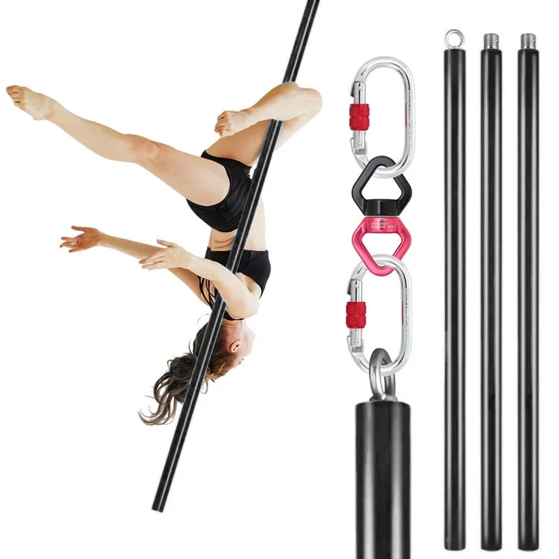 Jual 3m Aerial Flying Dance Pole Suspension Fitness Tube Hanging Rotary ...