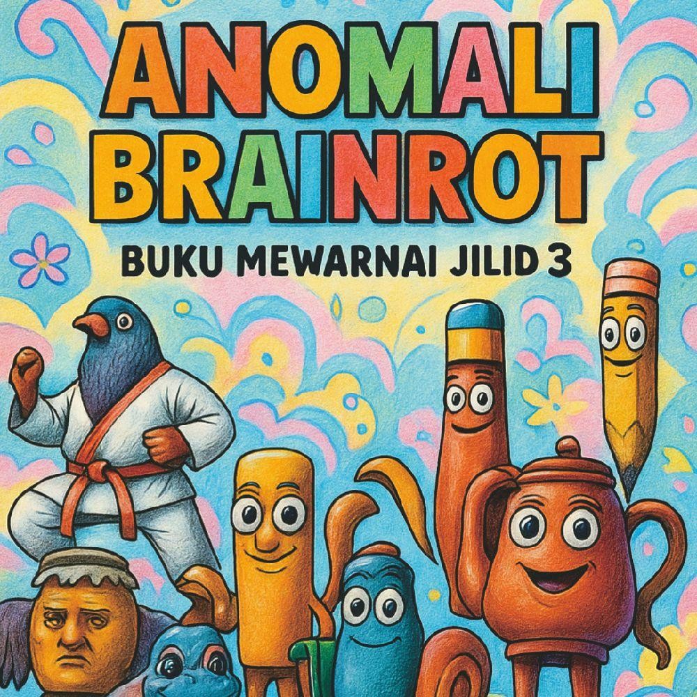 Jual Anomali Brainrot Buku Mewarnai Anak Jilid 3 20 Lembar A4 A5 ...