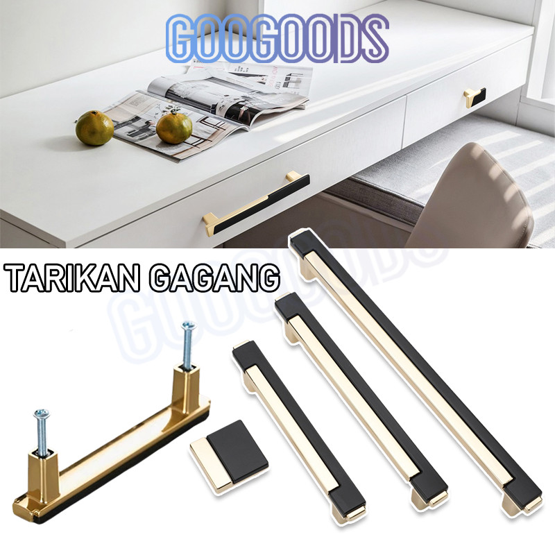 Jual GG Handle lemari Handle Emas Hitam Gold Black Tarikan Laci ...