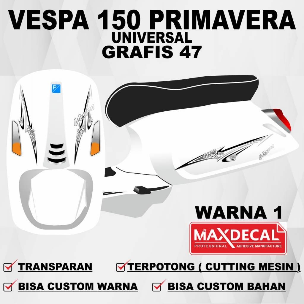 Jual COD [COD] STIKER TRANSPARAN STRIPING TRANSPARAN UV STIKER Vespa ...