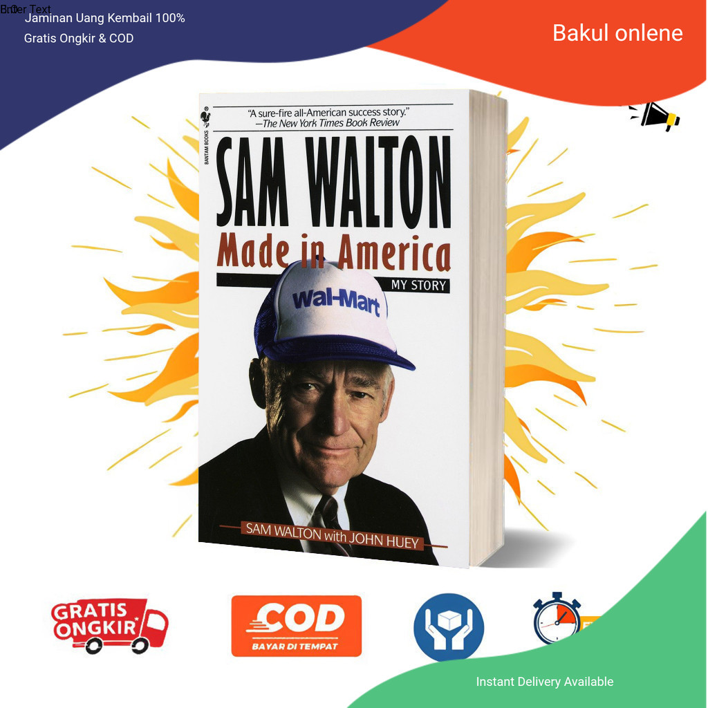 Jual Sam Walton: Made in America by John Huey, Sam Walton (English ...