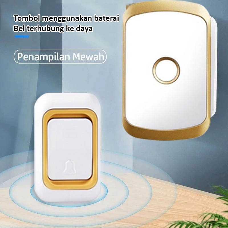 Jual Qlola Money Bel Pintu Rumah Wireless Door Bell Tanpa Kabel - Ac ...