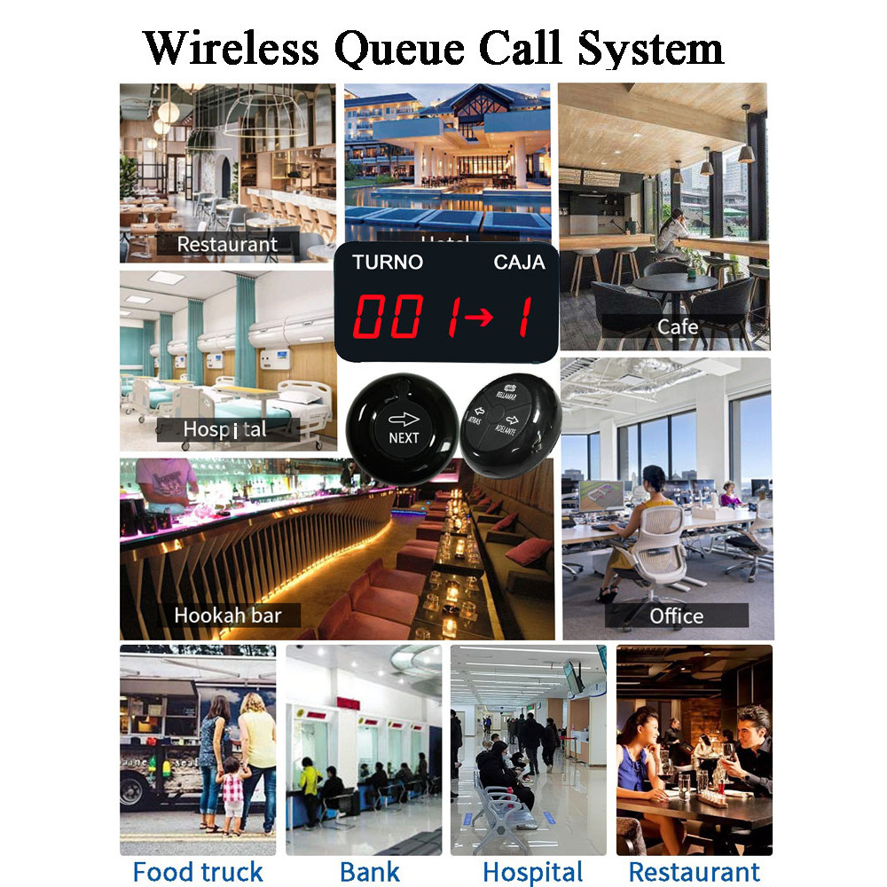 Jual Simple Queue Wireless Calling Sysem Take A Number Turno-Caja ...