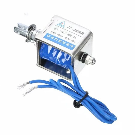 Jual Selenoid Push Pull 12V DC 2A – Daya 20N & Jarak 10mm untuk Kontrol ...