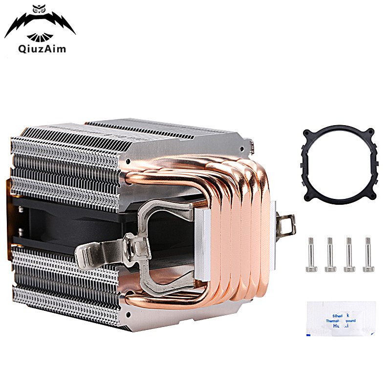 Jual QiuzAim am5 6 Heat Pipe Twin Towers Air-cooled Computer Cooler CPU ...