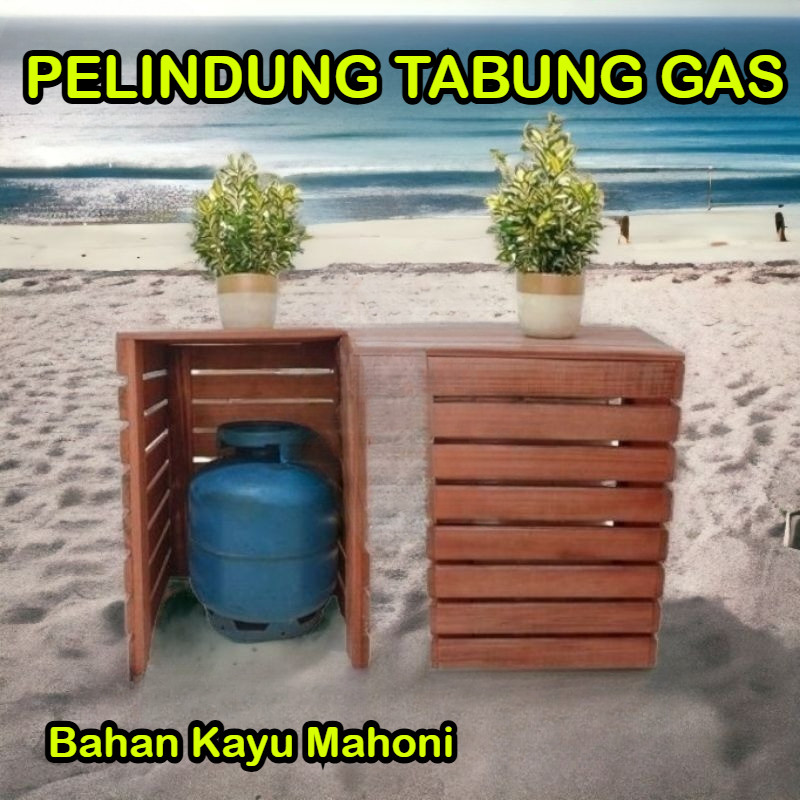 Jual Cover tabung gas 3kg 5kg 12kg kayu tempat tabung gas kayu ...