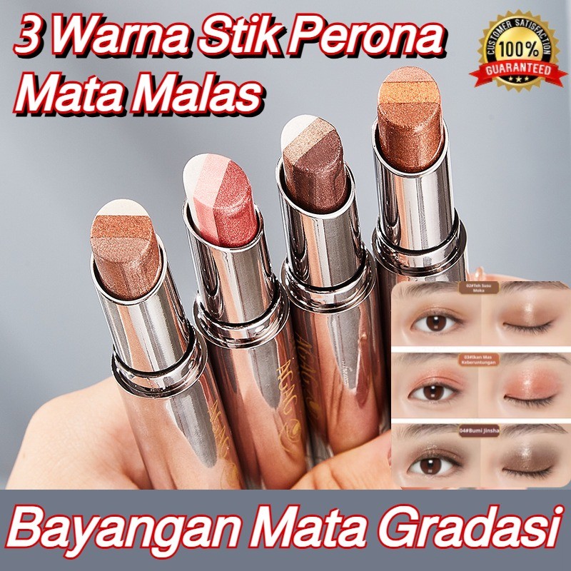 Jual COD Stik Eyeshadow Gradien Tiga Warna/eyeshadow Tiga Warna ...