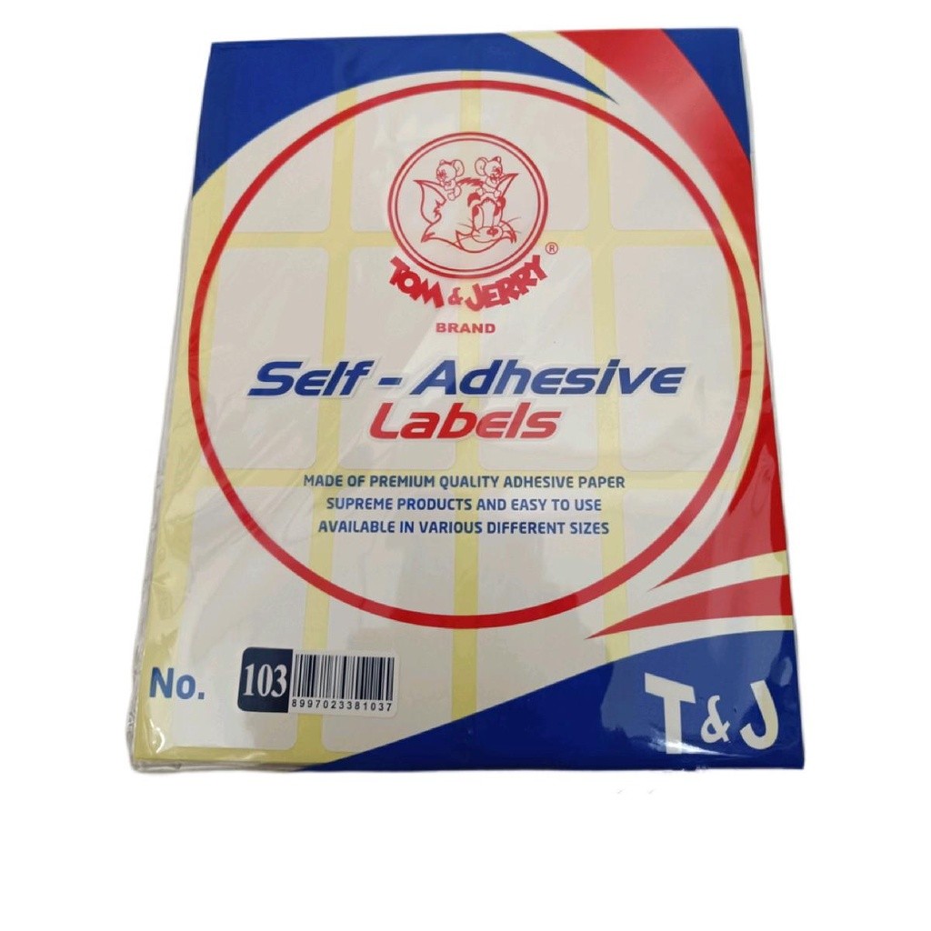 Jual Kertas Label Putih Tom Jerry T&J Ukuran 103 | Label Stiker A4 103 ...