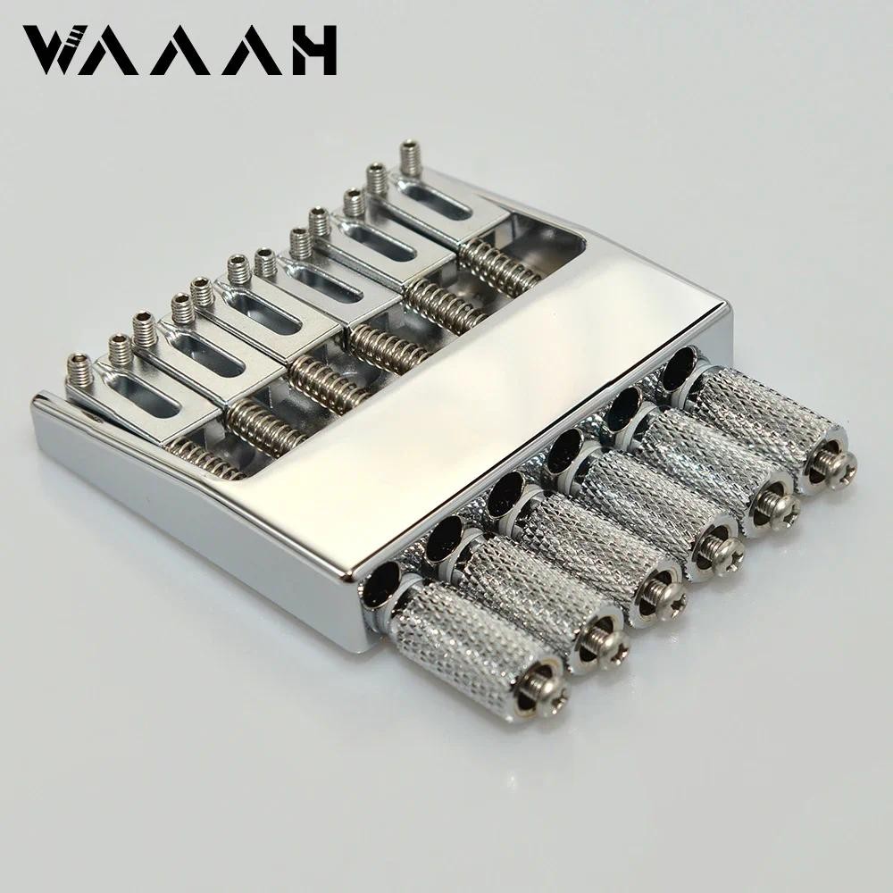 Jual 1 Set 6 Strings Brass Headless Guitar Bridge Single Bridge For ...