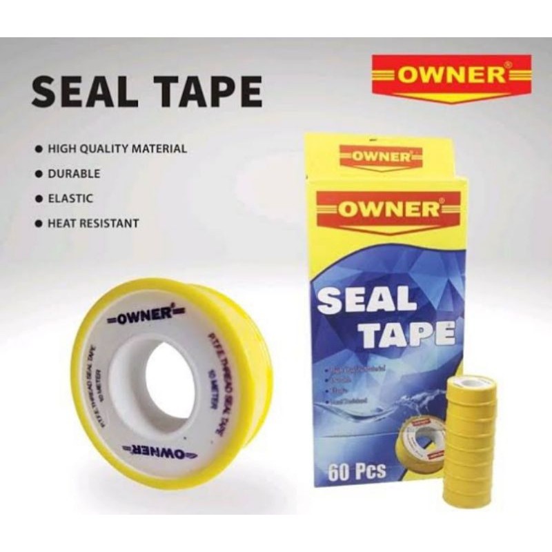 Jual JJ Owner Sealtape Putih 10m Seal Tape Isolasi Putih Lentur Untuk ...