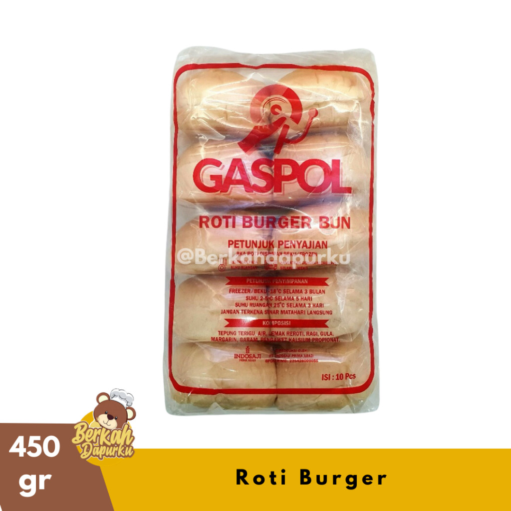 Jual Gaspol Burger Bun 450g Roti Burger | Shopee Indonesia