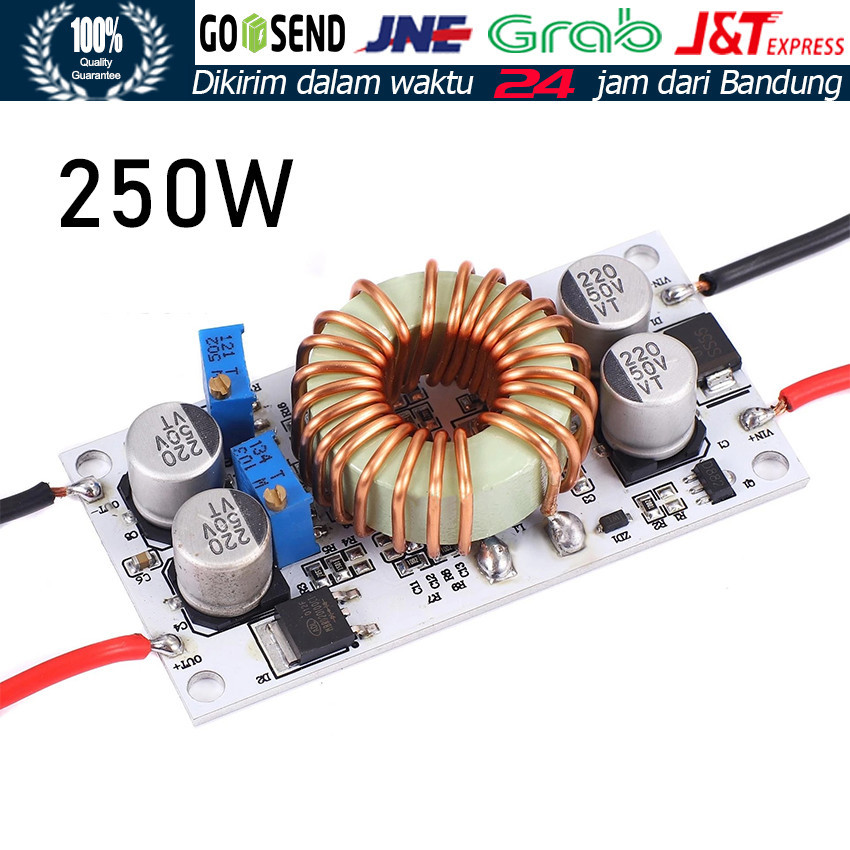 Jual 250W 10A Step Up Module Boost Converter / DC DC Voltage Boost ...