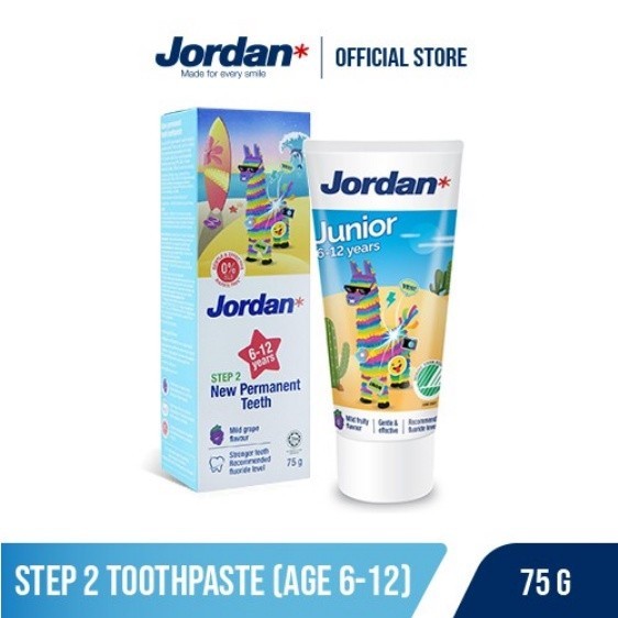 Jual JORDAN MURAH ORAL CARE KIDS TOOTHPASTE STEP 1 / STEP 2 PASTA GIGI ...