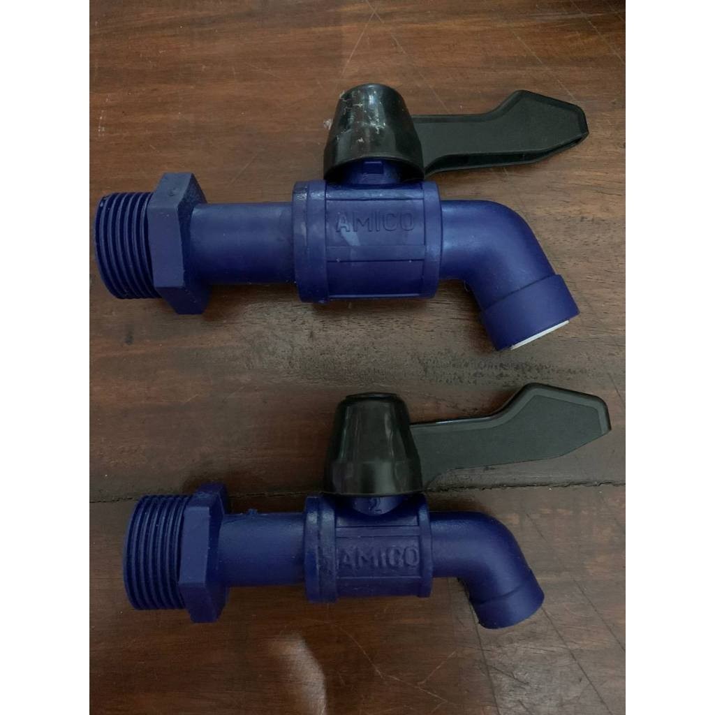 Jual Kran air Plastik/Kran Amico PVC 1/2 Body besar dan Kecil ...