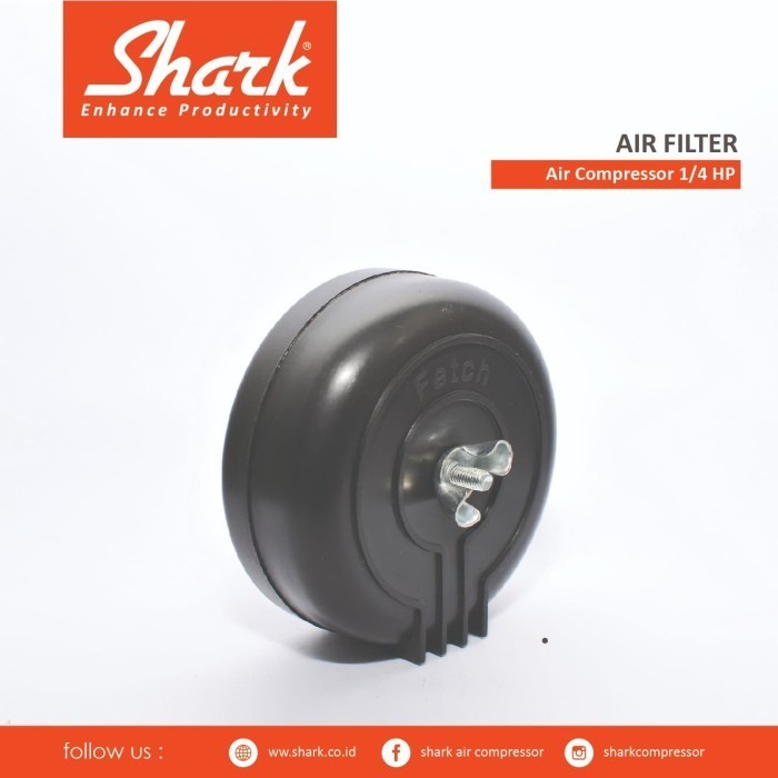 Jual Saringan Hawa Filter Udara Kompressor 1/4 HP 1/2 HP 2 HP SHARK ...