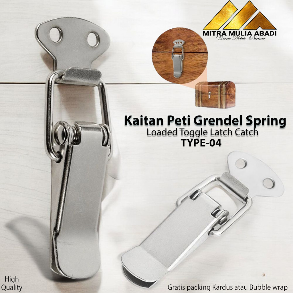 Jual Kaitan Peti Grendel Spring Loaded Toggle Latch Catch TYPE-04 ...
