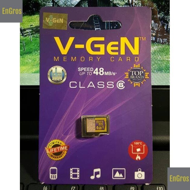 Jual 4GB CL6 VGEN Micro SD Card 4 GB CLASS 6 Kartu Memori MicroSD V-GeN ...