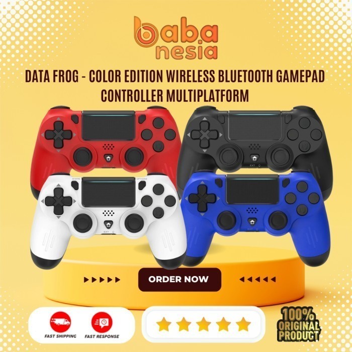Jual DATA FROG - COLOR EDITION Wireless Bluetooth Gamepad Controller MultiPlatform | Shopee ...
