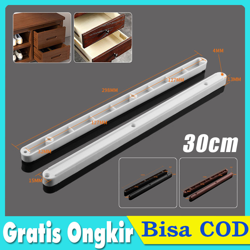 Jual Rel laci plastik T 30 cm Slow Motion / Rel Keyboard Tray Rel Laci ...