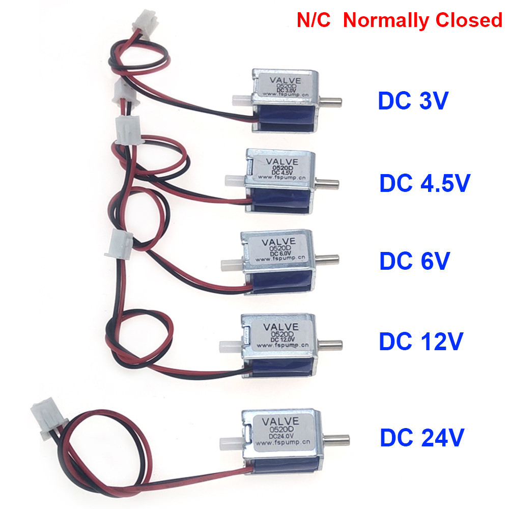 Jual DC 3V/ 4.5V/ 6V/ 12V/ 24V Mini Electric Solenoid Valve N/C ...