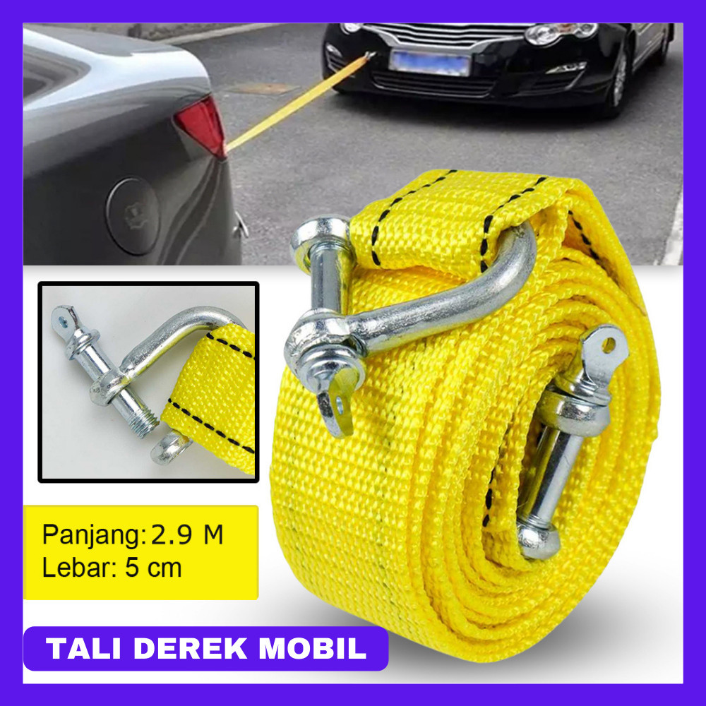 Jual TALI DEREK MOBIL EMERGENCY CAR Tali Penarik Mobil Panjang 2,9 ...