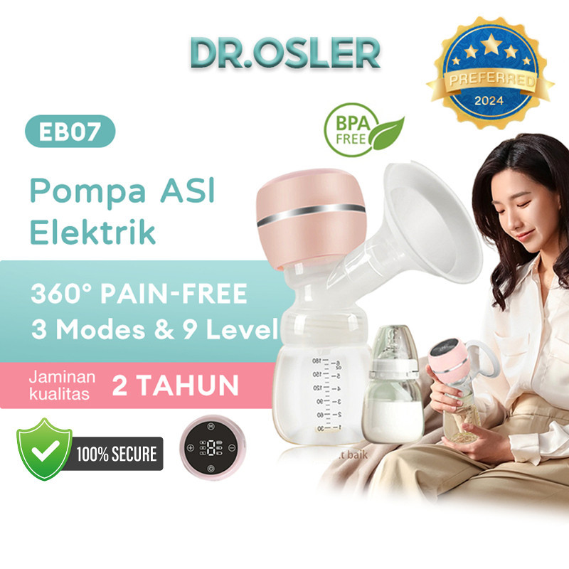 Jual fl85yg Dr.osler Alat Pompa ASI Elektrik Portable BPA Free Tanpa Rasa Sakit Rechargeable ...