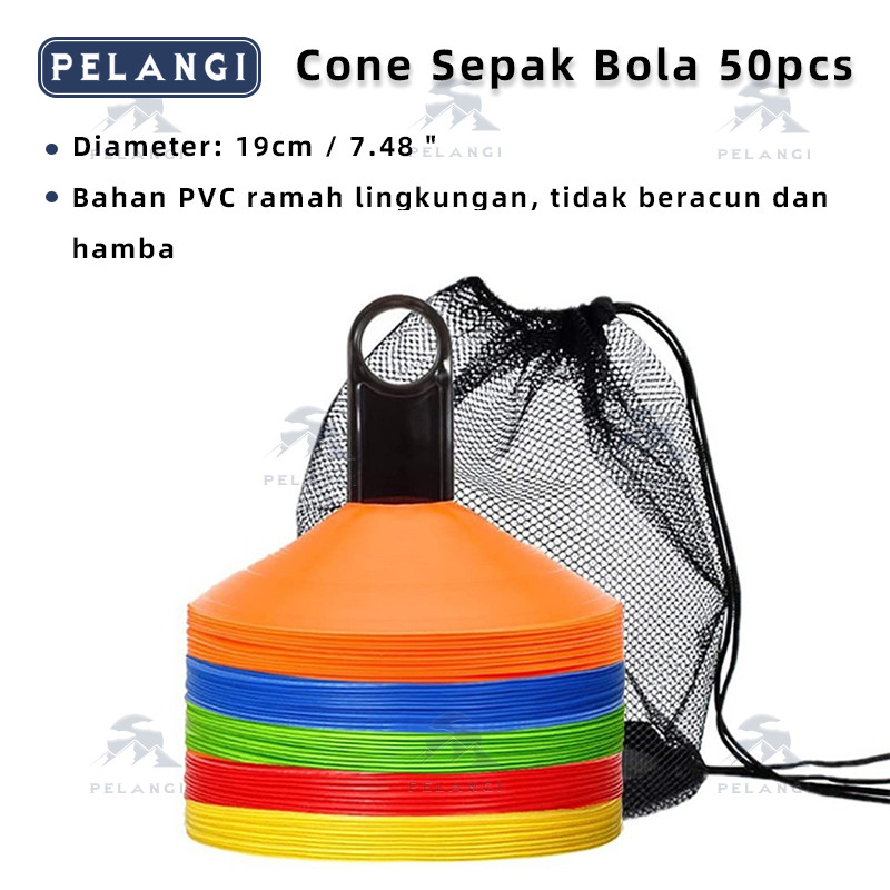 Jual 50pcs/Tas Cone Sepak Bola Mangkok Bola Training Latihan Atlet ...