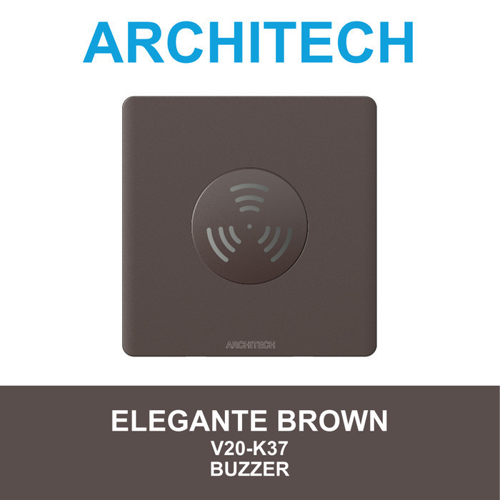 Jual ARCHITECH ELEGANTE V20-K37 BROWN Doorbell 1W Buzzer SAKLAR ...