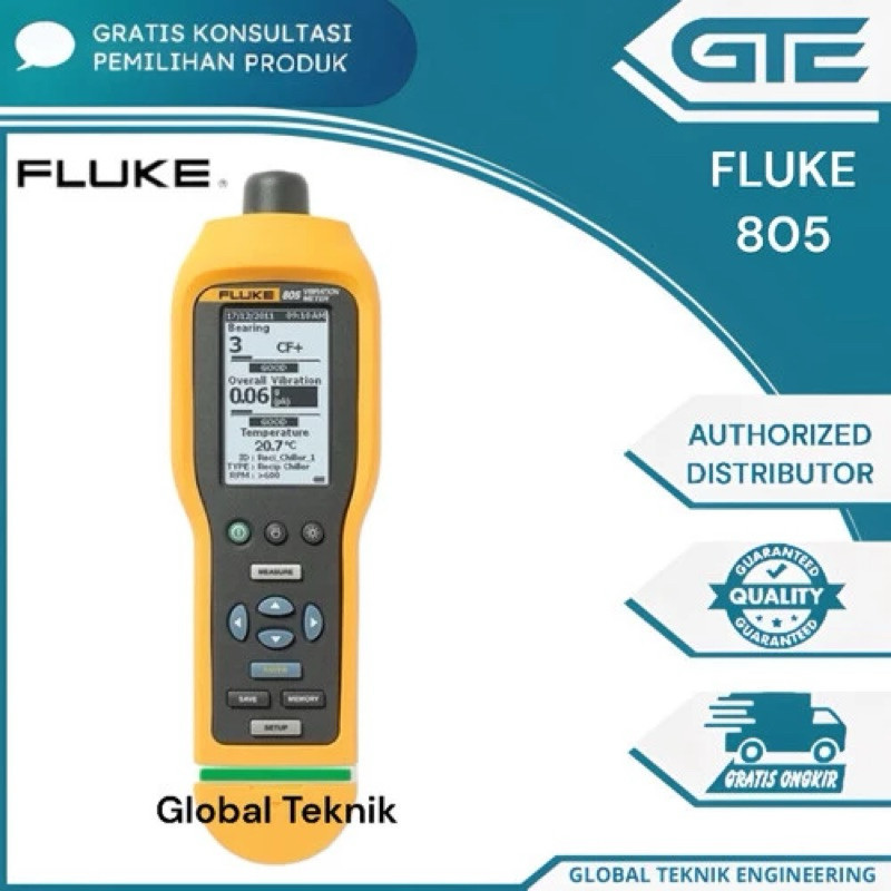 Jual Fluke 805 Vibration meter vibrasi tester alat ukur getaran ...