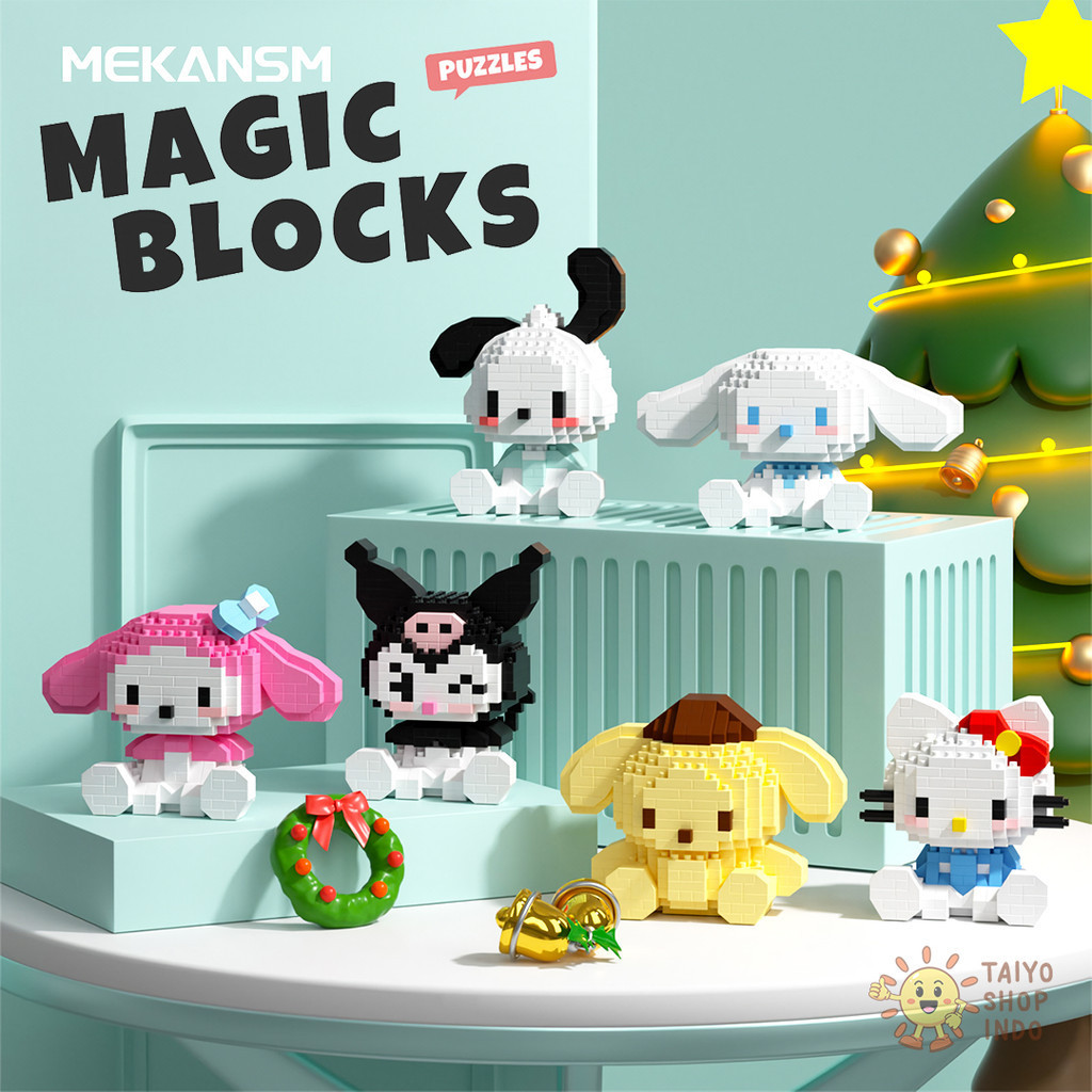Jual TAIYO Mainan Bricks Magic Blocks Besar Sanrio 3D Karakter Balok ...